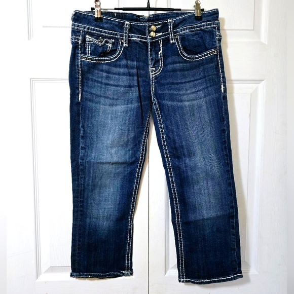 Vigoss | Pants & Jumpsuits | Vigoss Womens Size 6 Dark Blue Jeweled ...